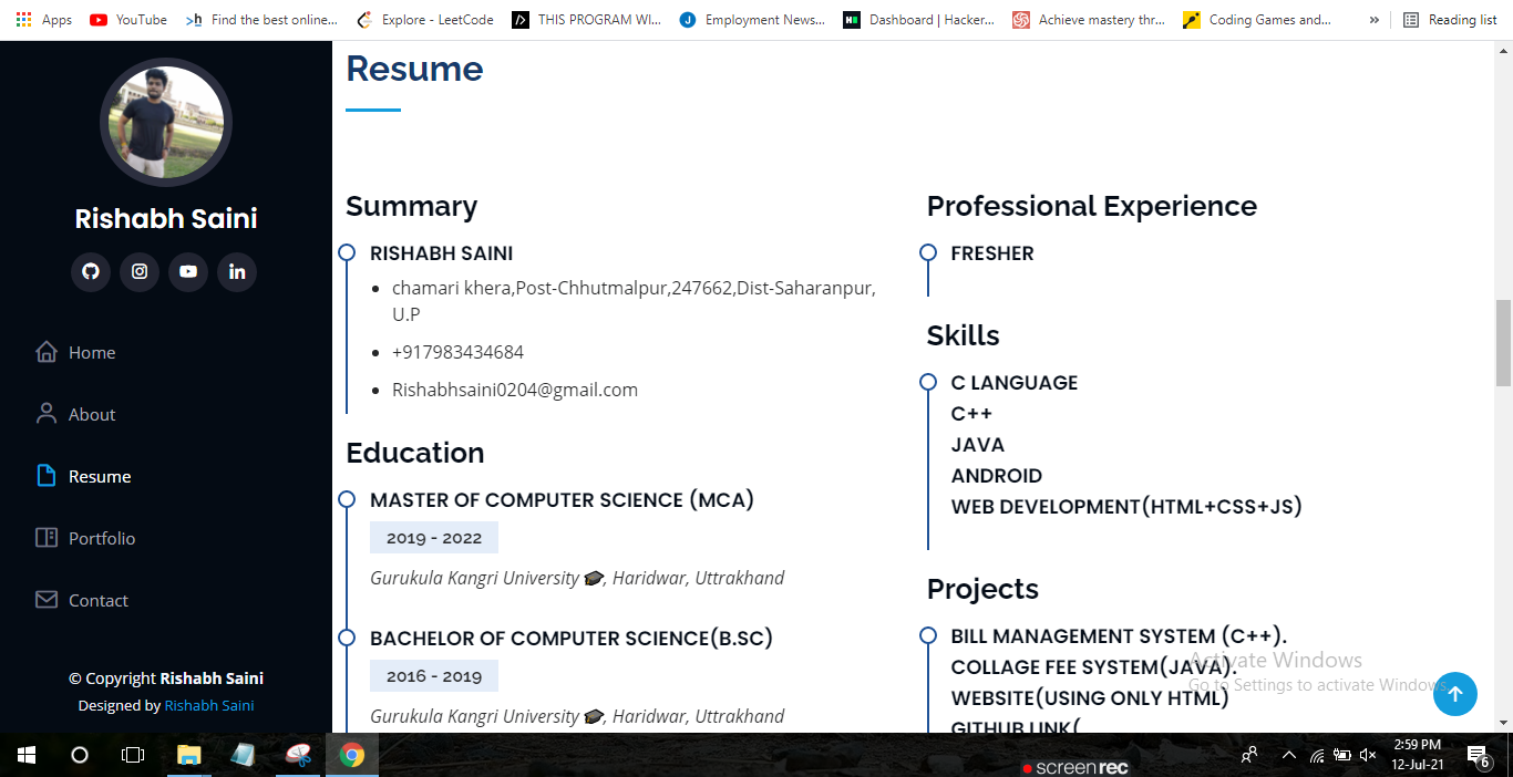 GitHub - Rishabhsaini0204/My_Portfolio