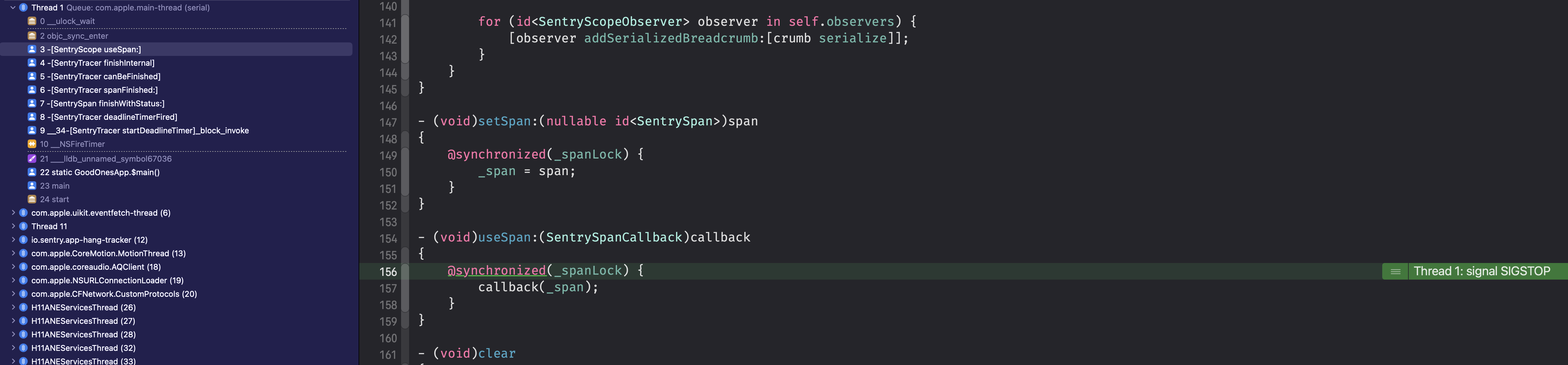 Stuck the Main Thread · Issue #3003 · getsentry/sentry-cocoa · GitHub