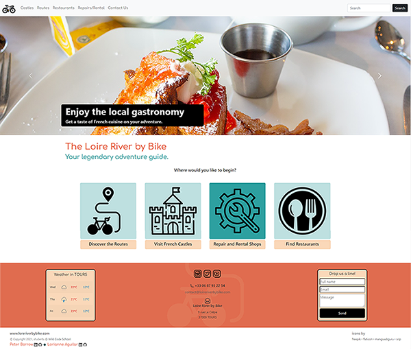 GitHub - Project-WCS-Lorianne/the-loire-river-by-bike: Website project: Presenting the cycling ...