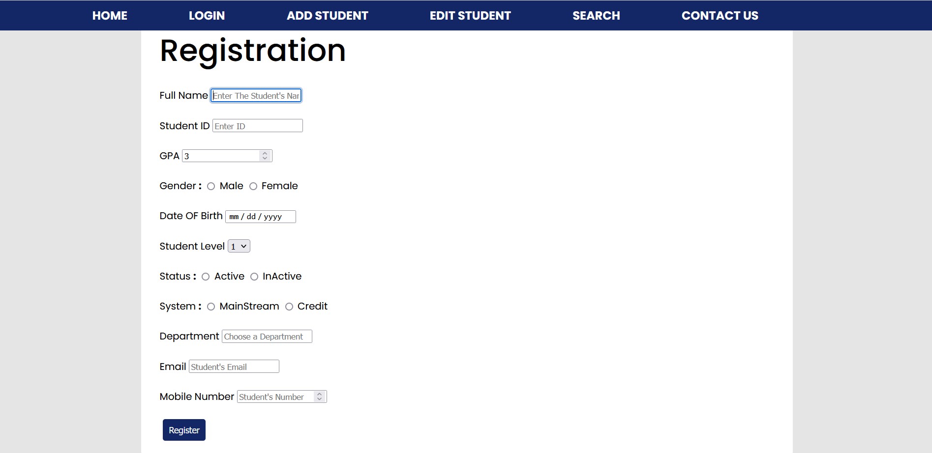 GitHub - silvanajackoub/Student-Affairs-Website-Project: Our Project for the Web technology ...