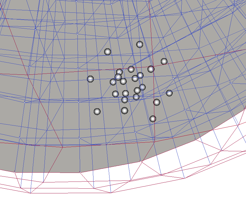 Randomly Disappearing Particles In Non Trivial Geometries Hyperball