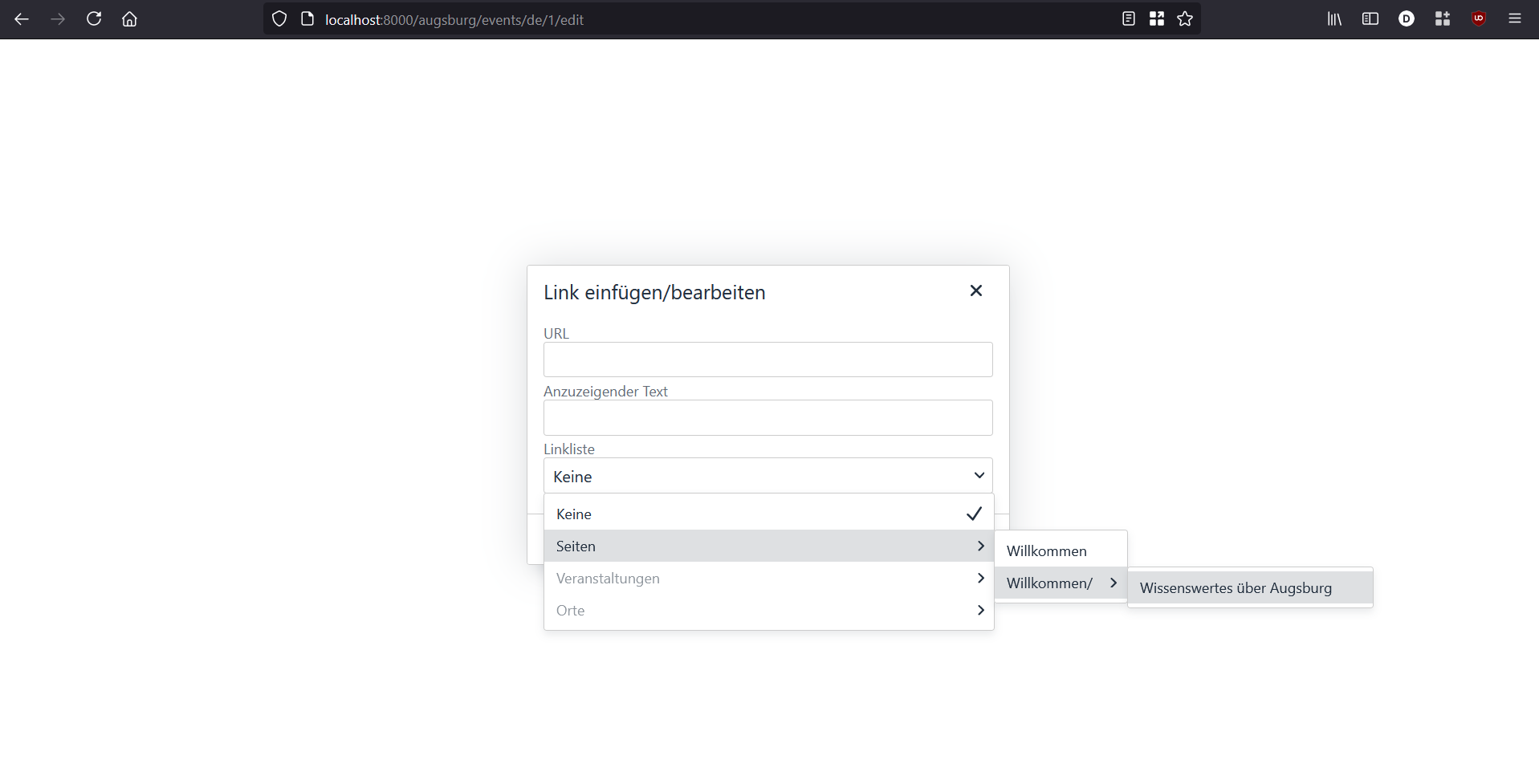 Dynamic internal link target suggestions · Issue #590 · digitalfabrik/integreat-cms · GitHub