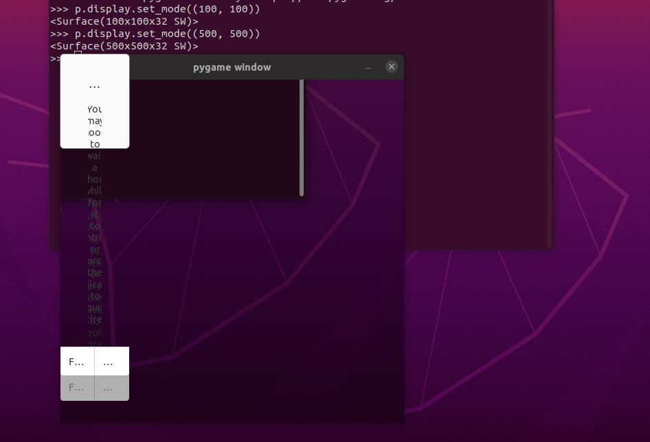pygame resizing display grabs background · Issue #2578 · pygame/pygame ... pygame resizing display grabs background · Issue #2578 · pygame/pygame ...