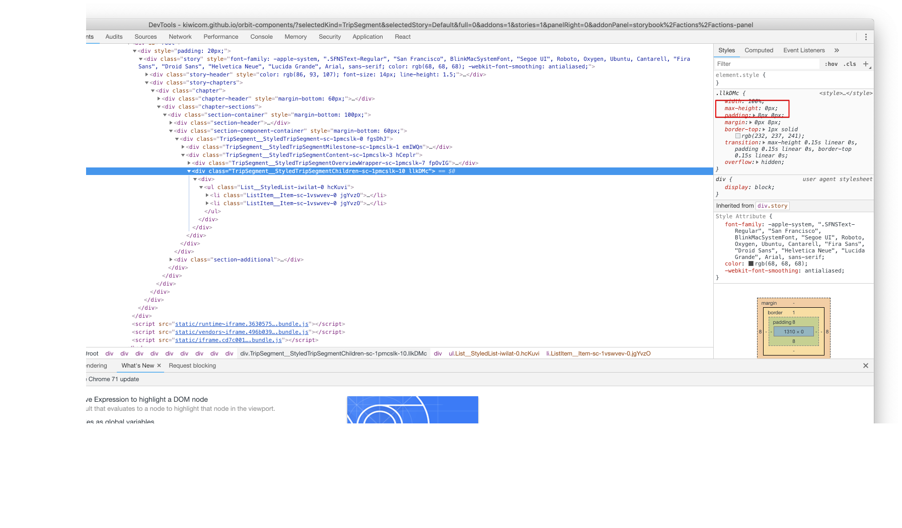 Doesnt Open All The Way In Storybook · Issue 758 · Kiwicomorbit · Github 