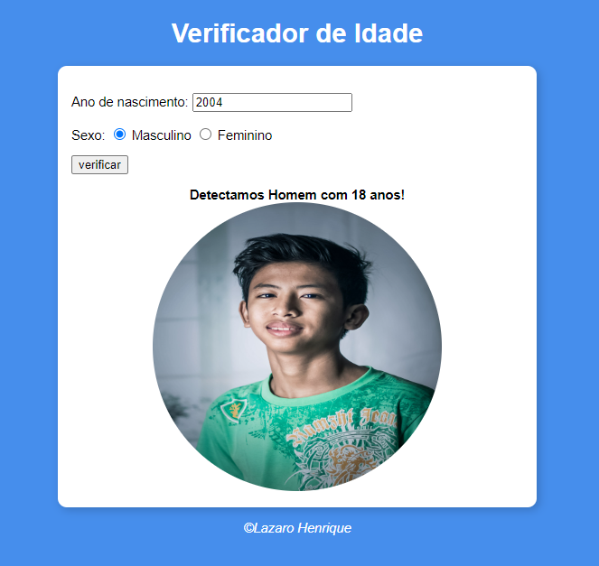 GitHub - LazaroHenrique3/projeto-verifica-idade: Projeto realizado ...