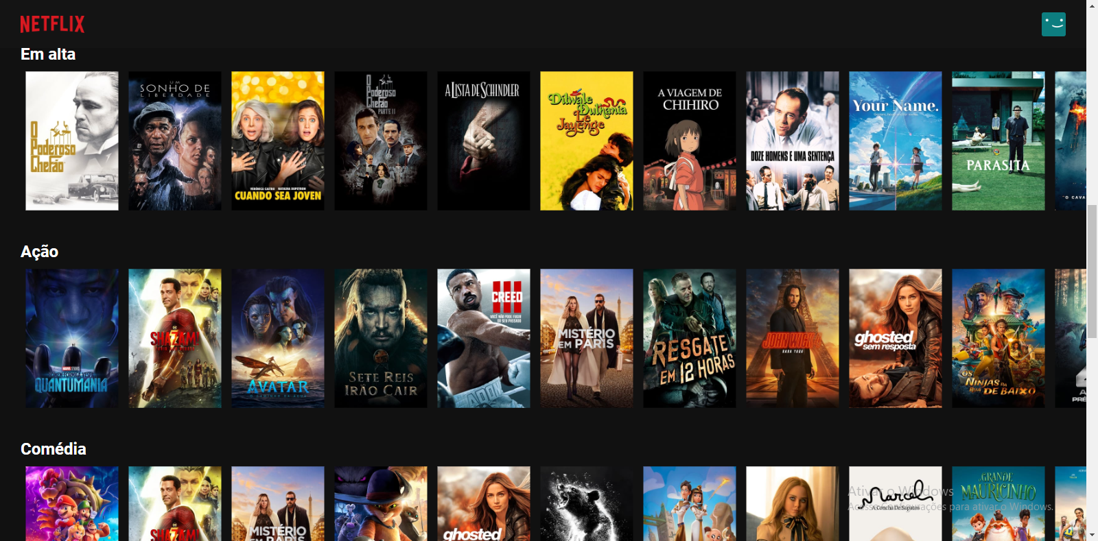 GitHub - LazaroHenrique3/cloneflix-react: Projeto frontend usando React, para recriar de forma ...