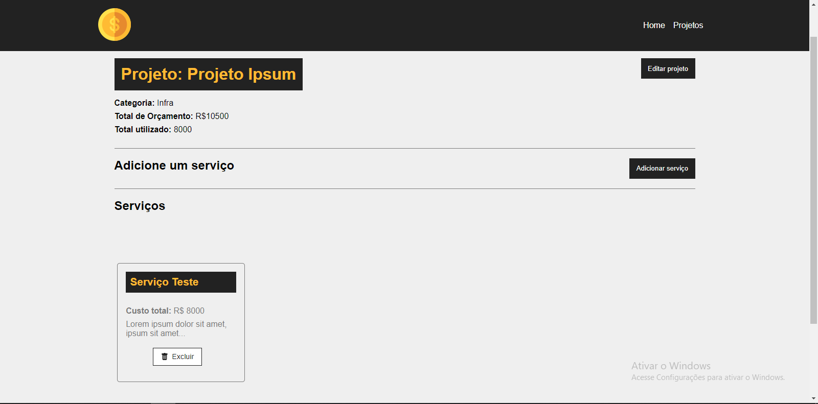 GitHub - LazaroHenrique3/costs-frontend-react: Projeto fullstack React inspirado no projeto ...