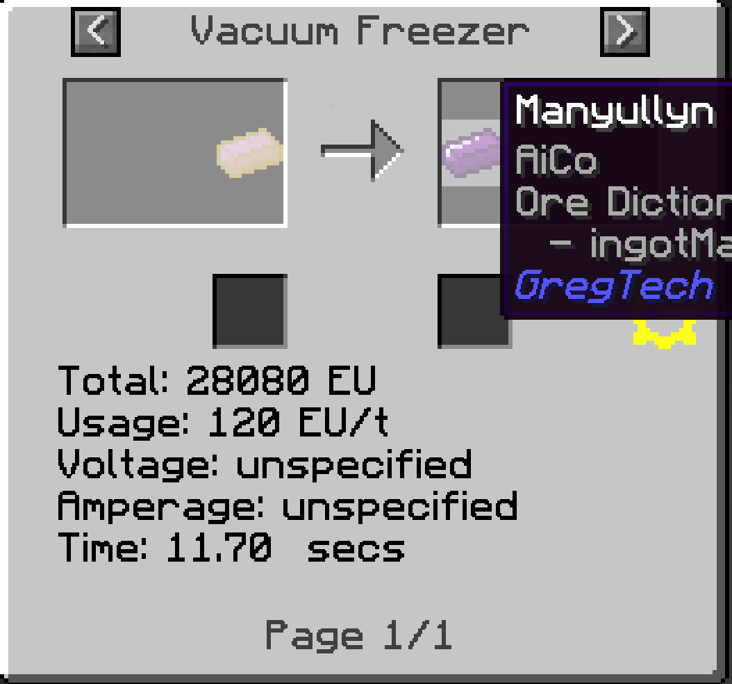 Manyullyn gated different two separate tiers (Lv for parts) (Hv for ...