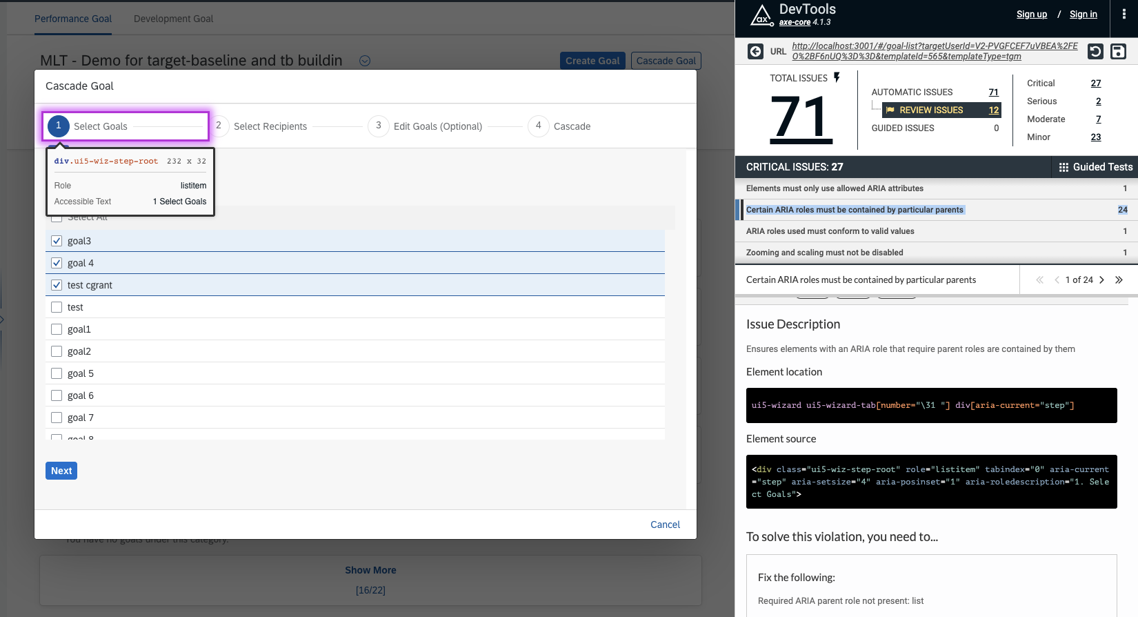 A11Y-UI5-List: Certain ARIA roles must be contained by particular parents · Issue #2979 · SAP ...