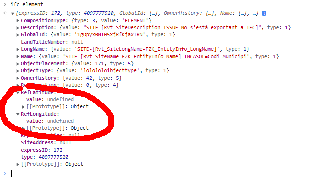 Bug Request Ifcsite Information Through Getline Returns Information With Fields Reflatitude