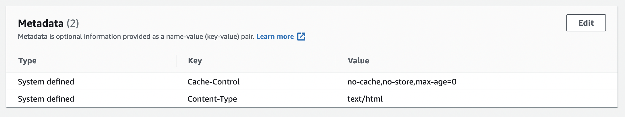 S3 Package Upload Step - Unable to specify "Cache-Control" metadata with multiple values (Hosted ...