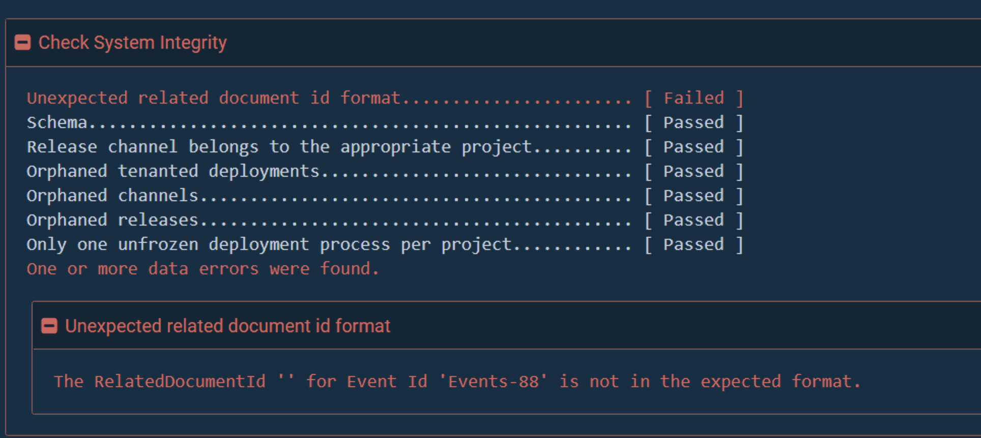 System Integrity Check - Fix Validation - Failed Due to Empty Environment in Scoped UserRole ...