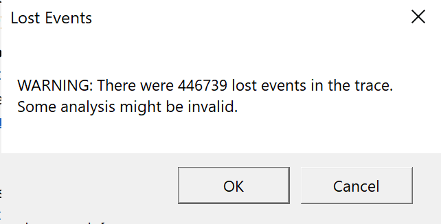 Dotnet Trace Lost Events · Issue 1248 · Dotnetdiagnostics · Github