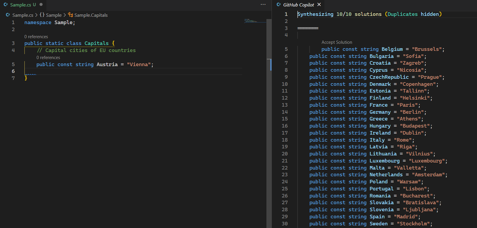 VS2022 Extension: multi-line suggestions? · community · Discussion ...