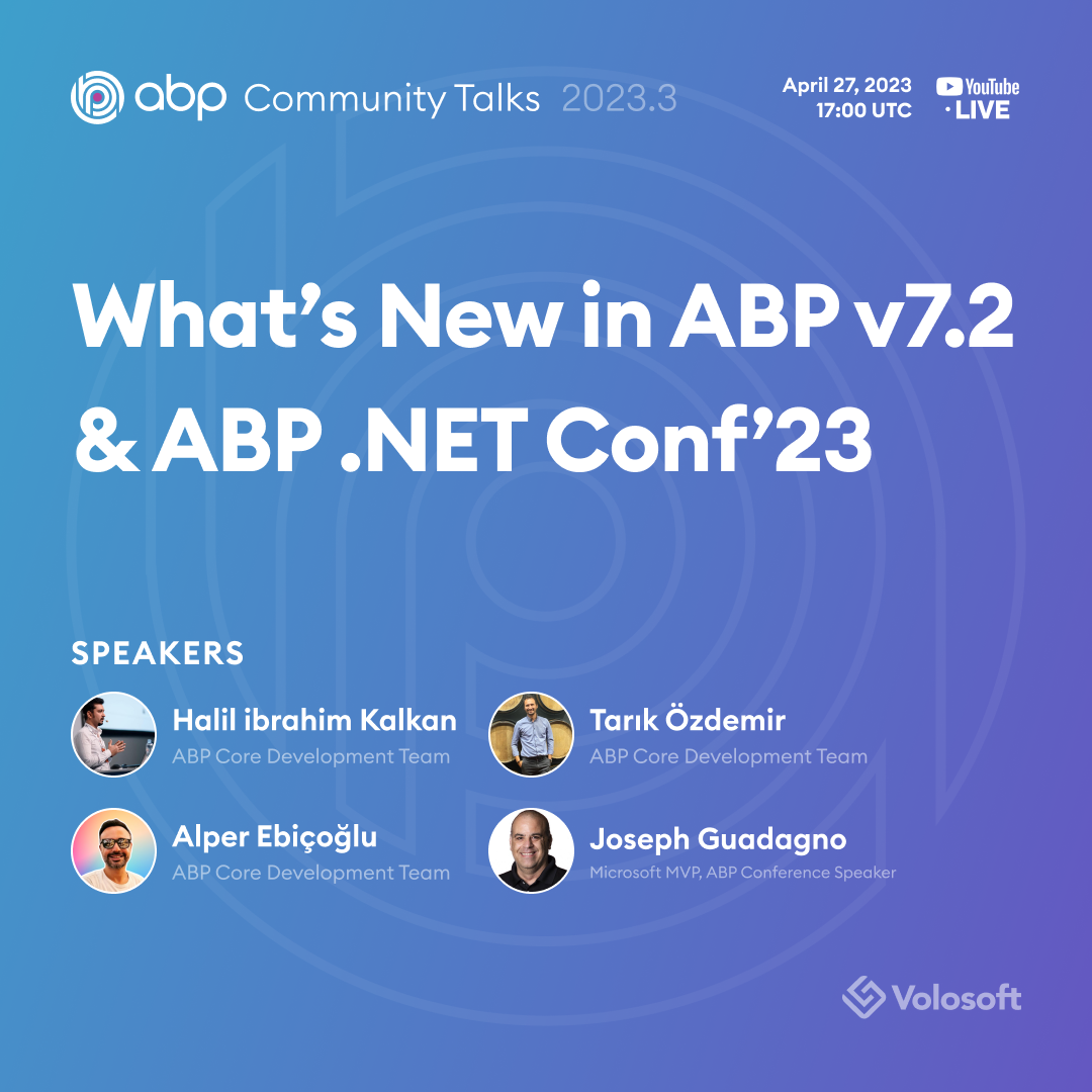 [AMPLIFICATION] - ABP v7.2 & .NET Conf'23 · Issue #129 · dotnet-foundation/content · GitHub