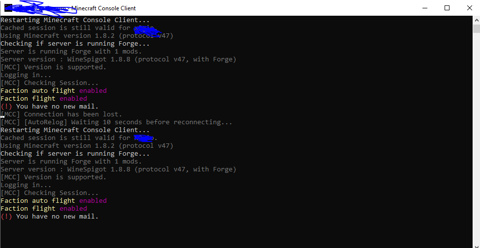 [BUG] Can't type anything · Issue #1977 · MCCTeam/Minecraft-Console-Client · GitHub