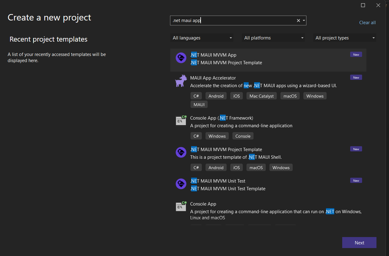 Problem with template · Issue #17198 · dotnet/maui · GitHub