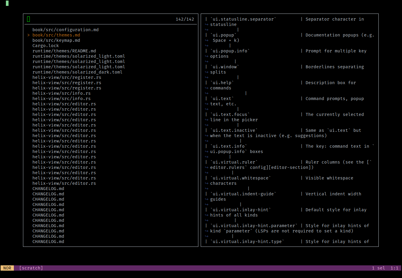 global search preview doesn't correctly display the found line · Issue #7836 · helix-editor ...