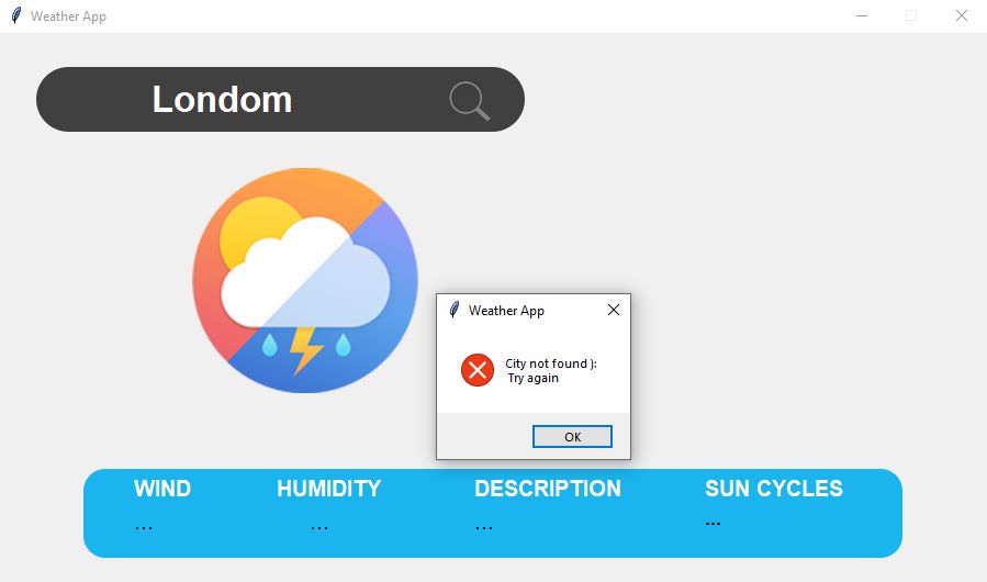 GitHub - TalLovton/Weather-App: Weather app written with Python using ...