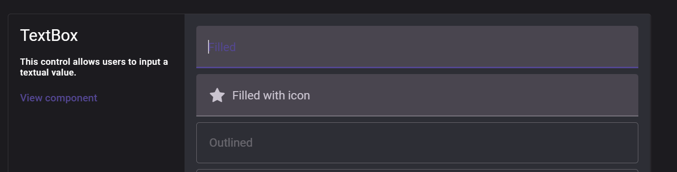 Text is not visible in Filled TextBox when focused in Material Dark Theme · Issue #932 ...