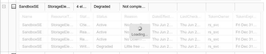 ResourceSummary page: can't load the StorageElement status · Issue #323 · DIRACGrid/WebAppDIRAC ...