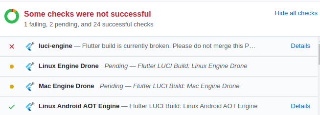 Luci Try Builder Console Doesnt Show Revision Or Pr Number · Issue 59581 · Flutterflutter