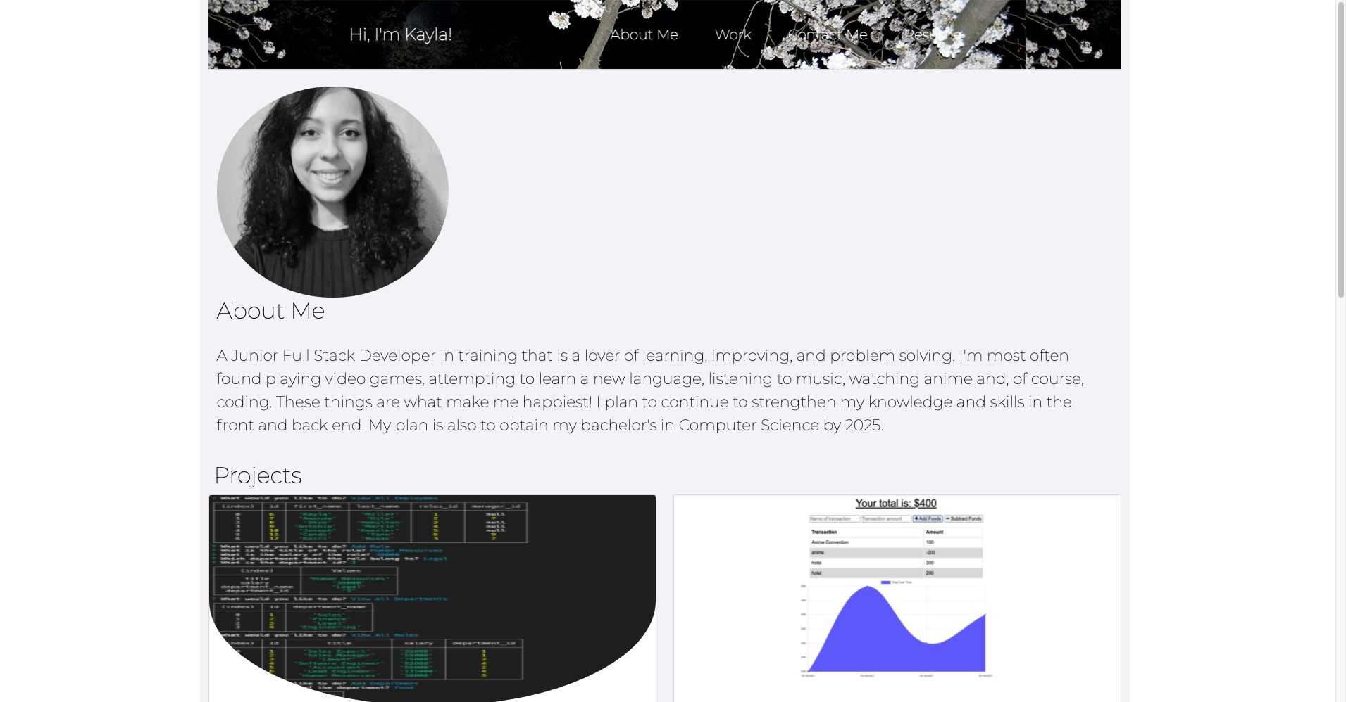 GitHub - KaylaMorris11/kaylam11.github.io2: Perfecting my html/css portfolio