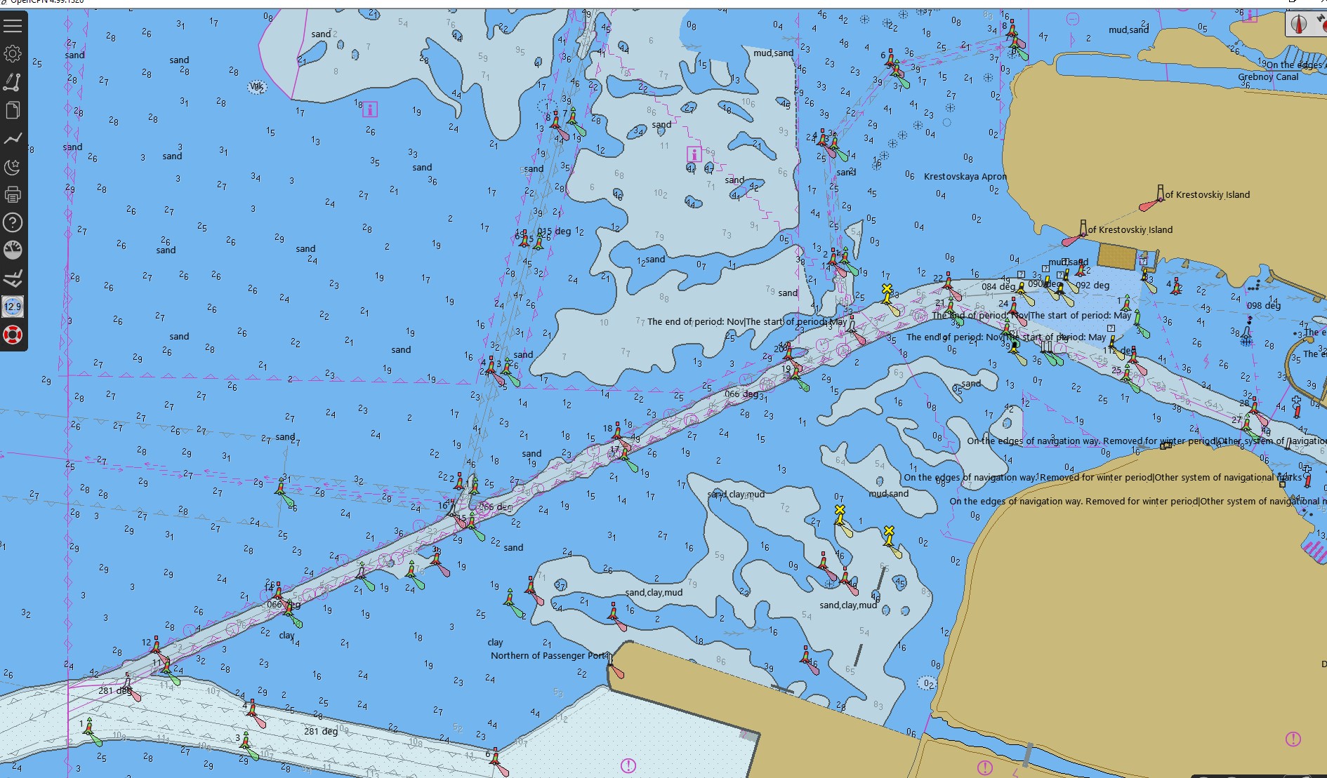 OCPN 4.99.1326, S-52 Incorrect coloring of objects CM93/ENC S-57 · Issue #1240 · OpenCPN/OpenCPN ...