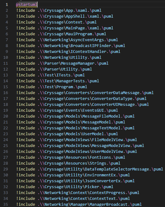 Generated malformed include file · Issue #79 · pierre3/PlantUmlClassDiagramGenerator · GitHub