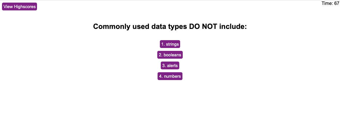 GitHub - PeterW515/GT4-code-quiz: This is a javascript driven quiz page.