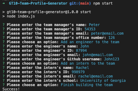 GitHub - PeterW515/GT10-Team-Profile-Generator: This command line Node ...