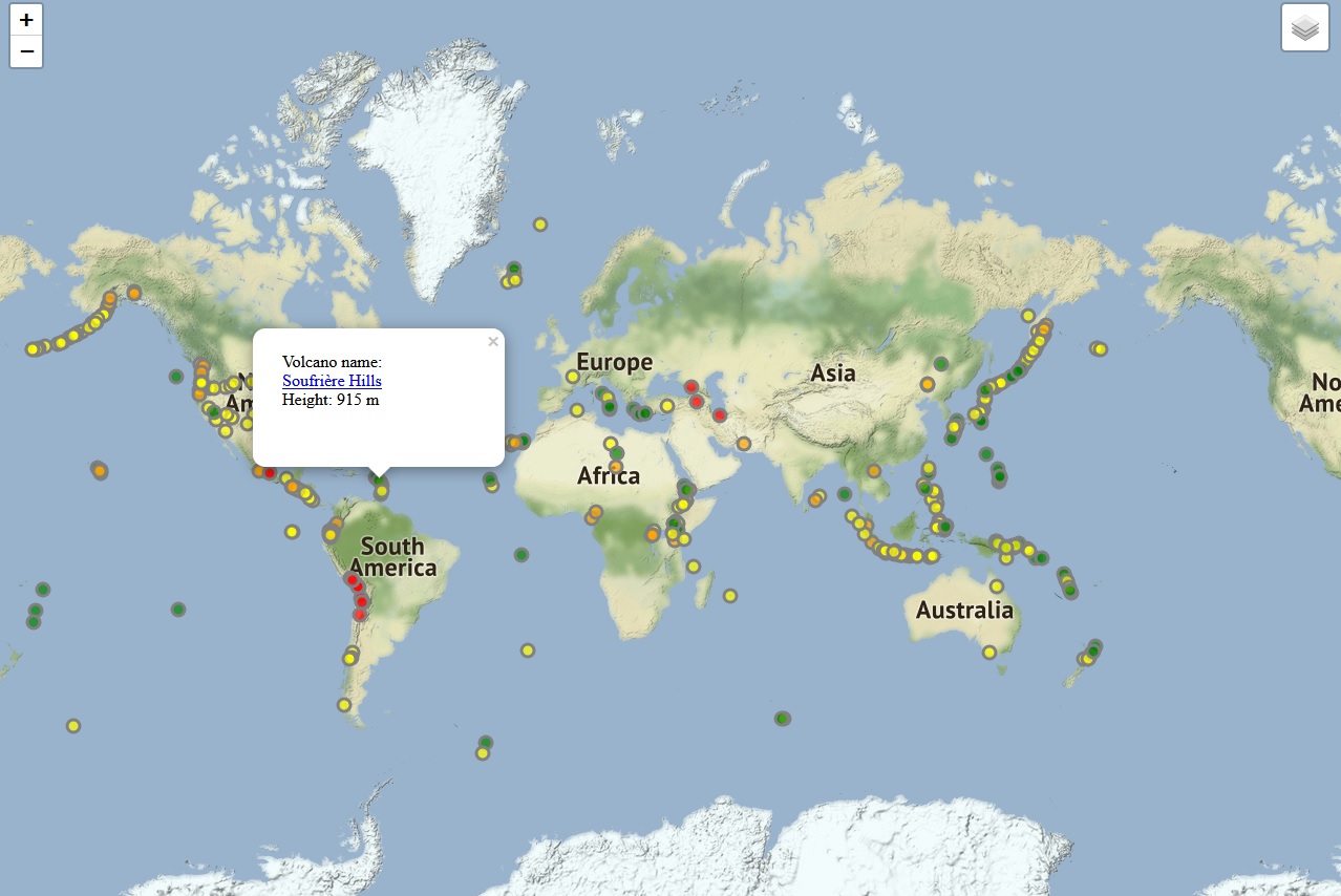 GitHub - GokalpDmr97/Volcanoes-and-World-Population-Web-Map-on-Browser: Volcanoes and World ...