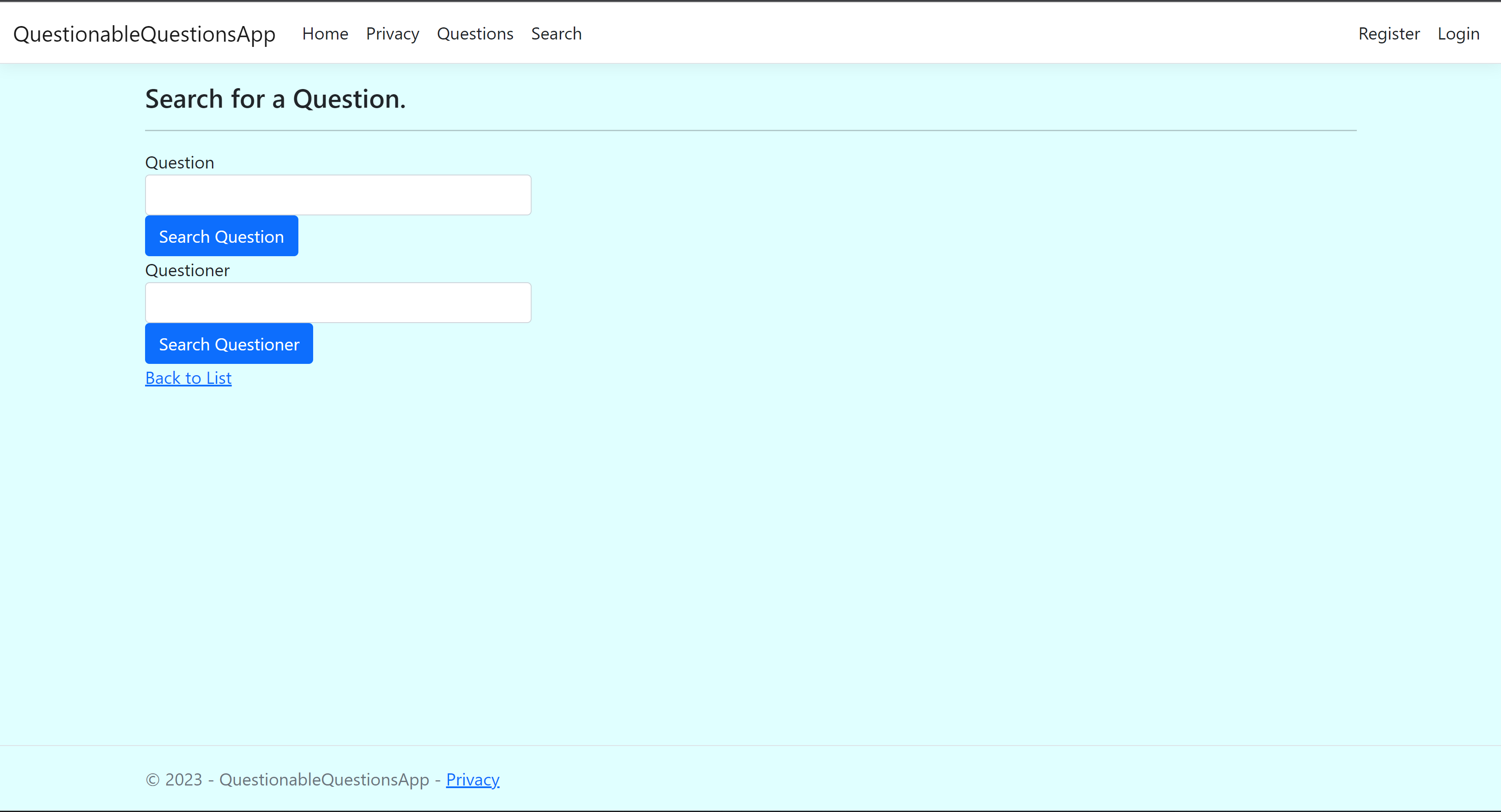 GitHub - will-mcintyre04/QuestionableQuestionsApp: ASP.NET Web ...