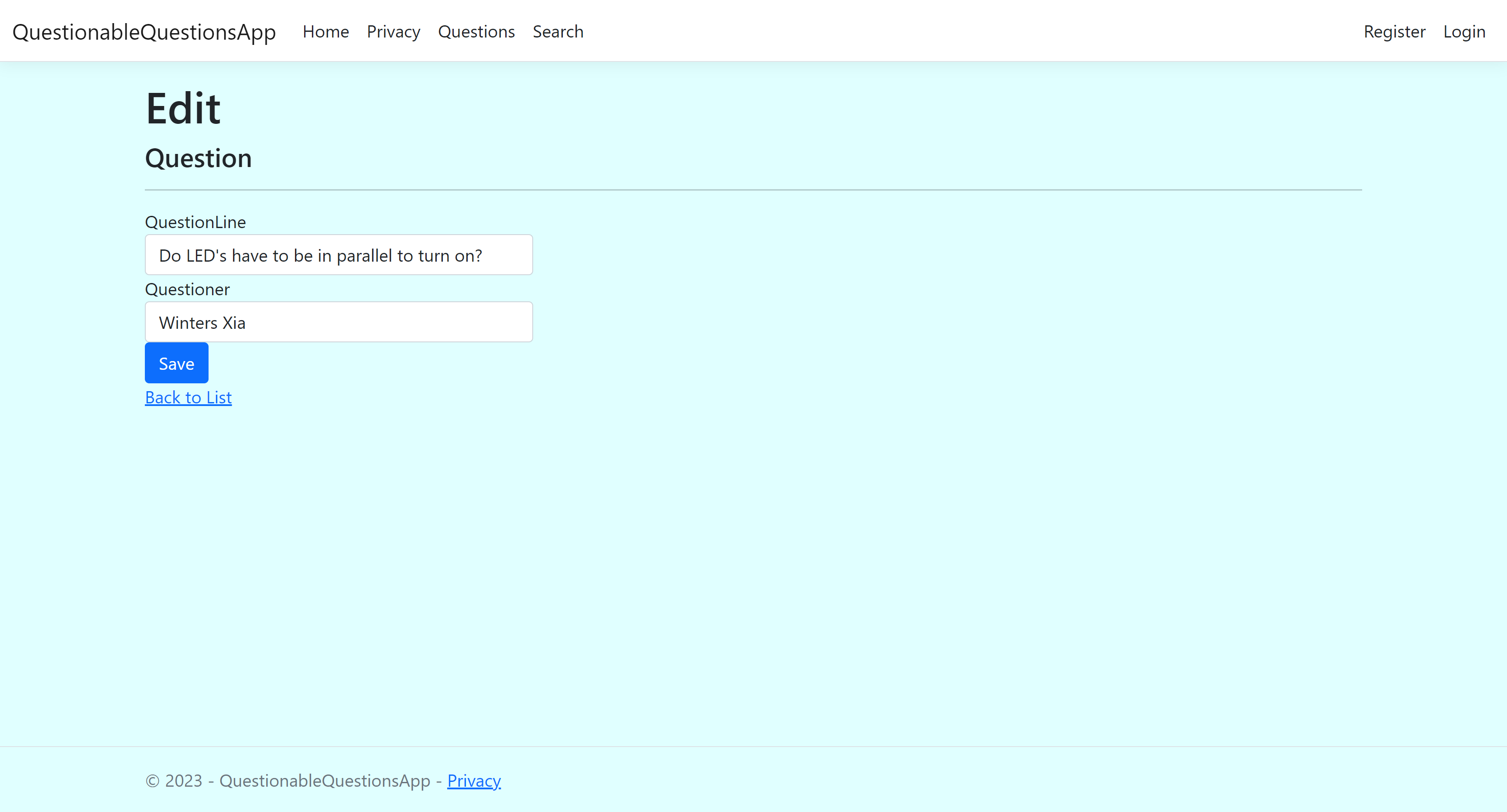 GitHub - will-mcintyre04/QuestionableQuestionsApp: ASP.NET Web ...