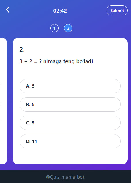 GitHub - Ruzimurod2003/quiz-bot: Creating a quiz bot will be logical for the bot system to solve ...