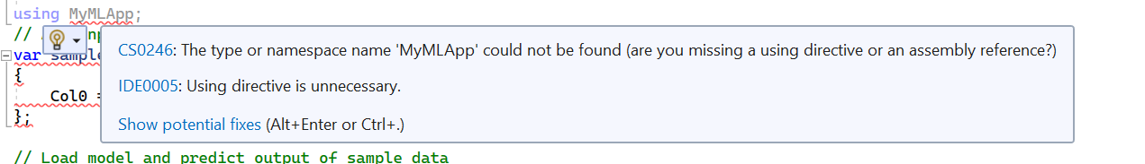 I Ran Into a Problem · Issue #2744 · dotnet/machinelearning-modelbuilder · GitHub