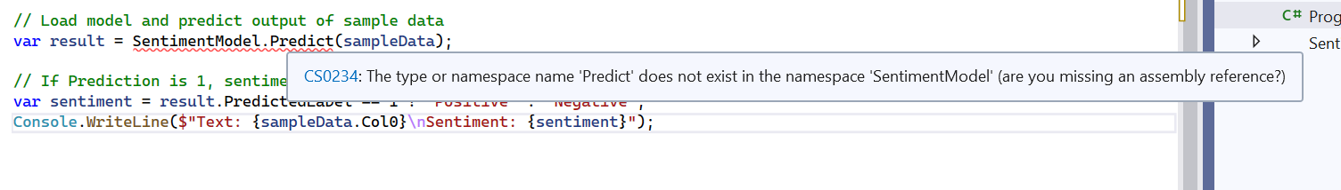 I Ran Into a Problem · Issue #2744 · dotnet/machinelearning-modelbuilder · GitHub