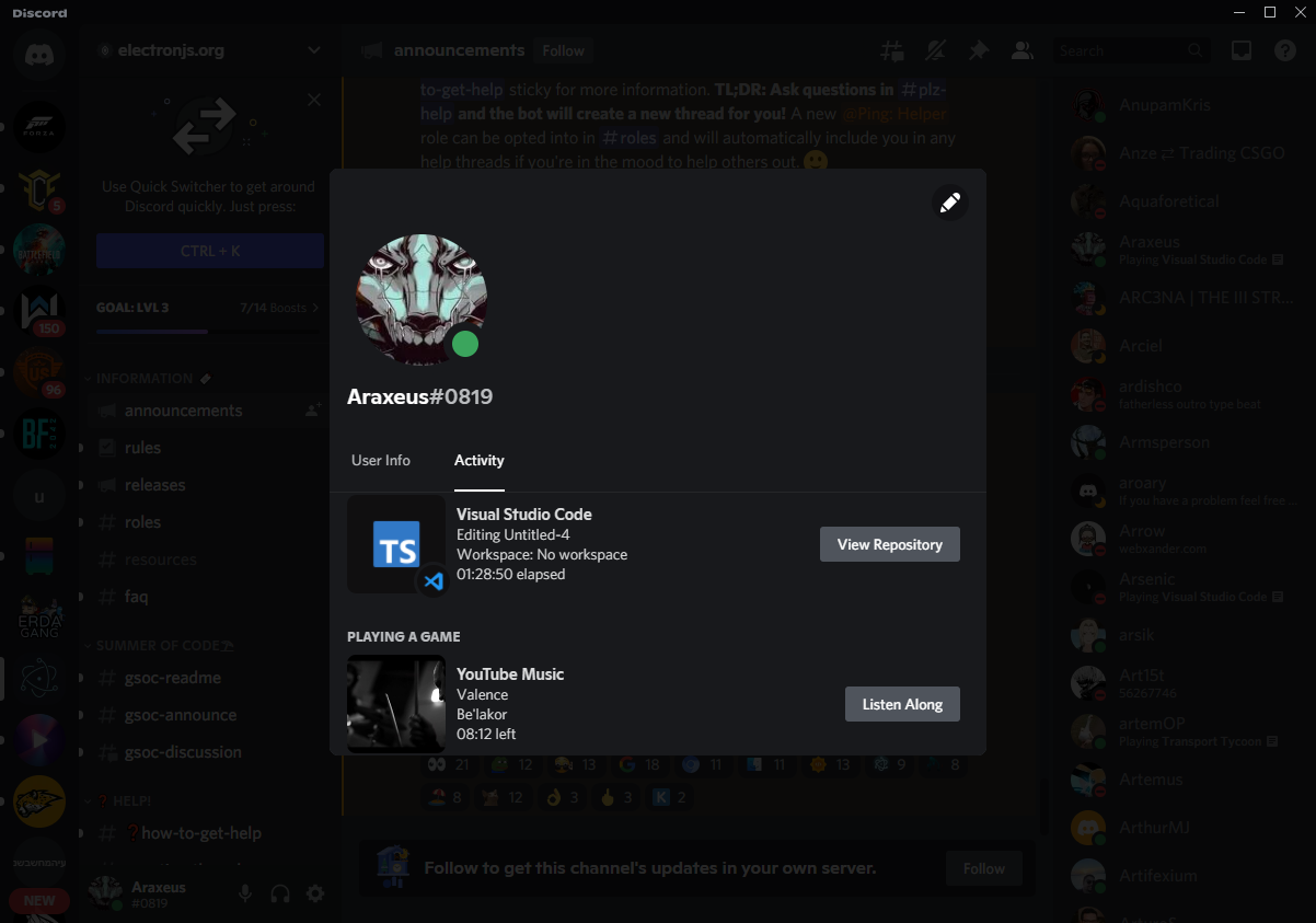 [Enhancement] Discord Integration - Show and Hide · Issue #658 · th-ch ...