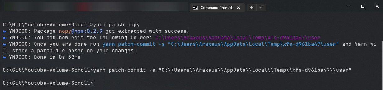 [Bug?]: Yarn patch path is unescaped on Windows · Issue #5285 · yarnpkg/berry · GitHub
