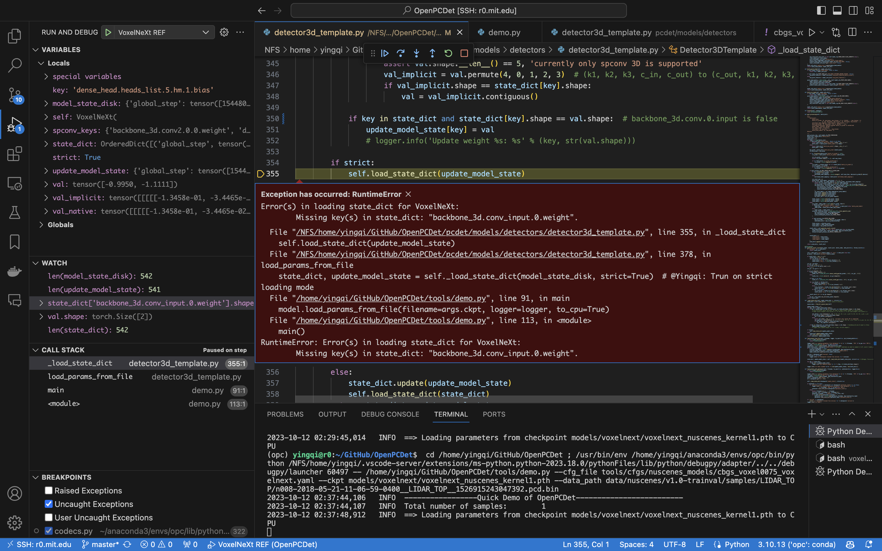 Missing Channel from conv_input Layer when Loading State Dict for NuScenes VoxelNeXt · Issue ...