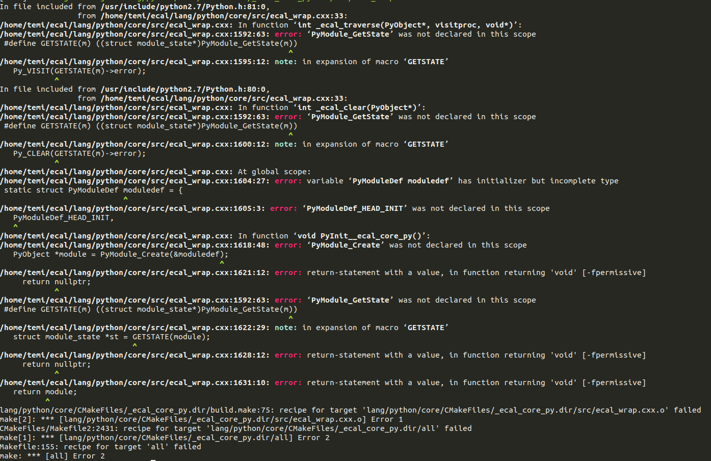 Compile eCAL Issue when enabled the BUILD_PY_BINDING option on Ubuntu 16.04,python 2.7 · Issue ...
