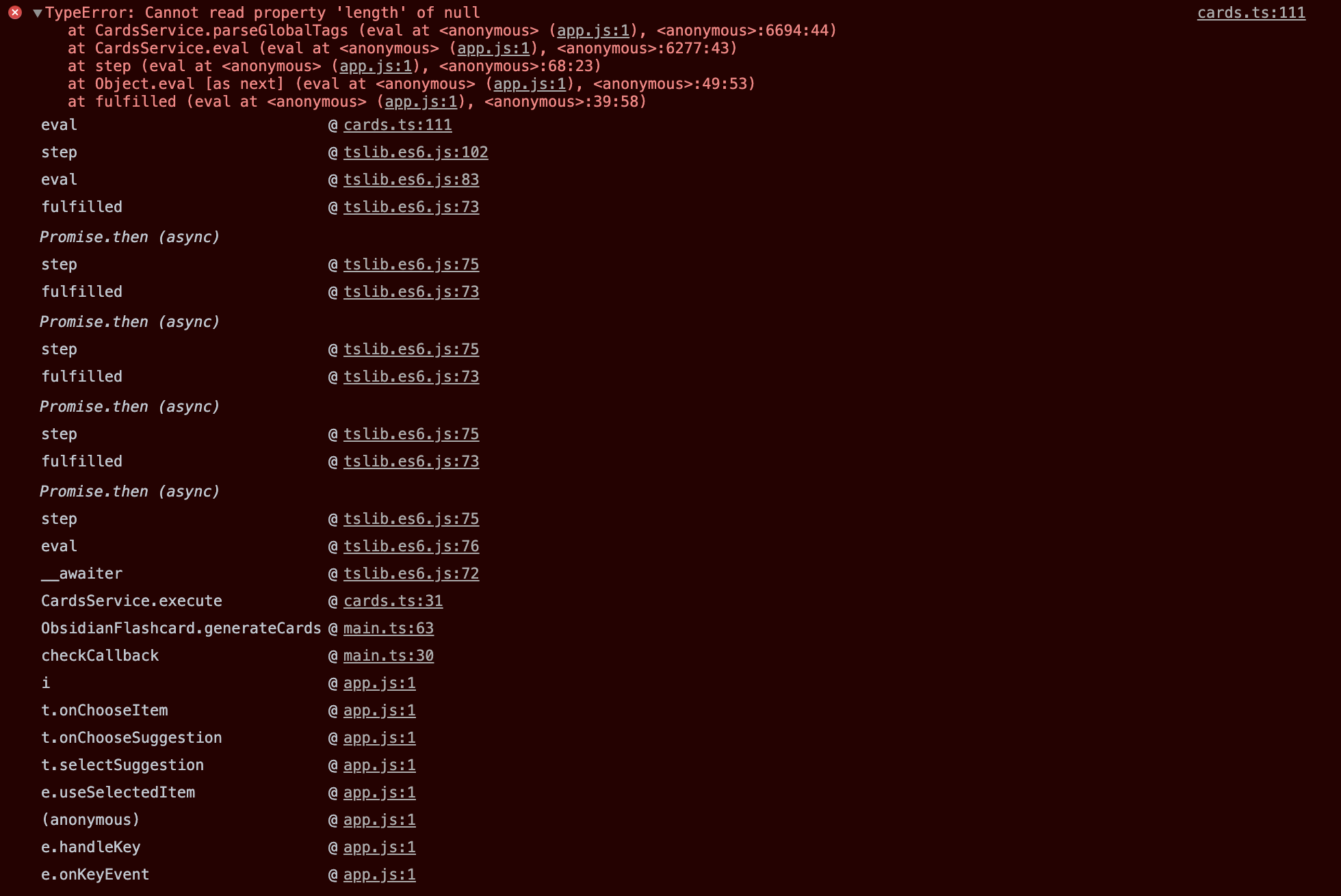 Empty Global Tag-Field throws error · Issue #25 · reuseman/flashcards-obsidian · GitHub