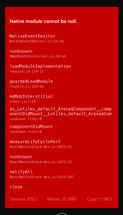 AdMobBanner is not displayed · Issue #212 · sbugert/react-native-admob · GitHub