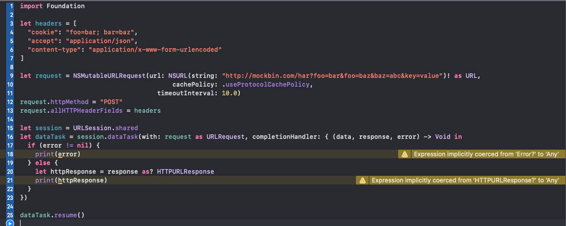 Implicitly coercing risk with Swift generated snippet. Β· Issue #193 ... Implicitly coercing risk with Swift generated snippet. Β· Issue #193 ...