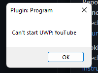 PowertoysRun "Admin: Can't start UWP" · Issue #20258 · microsoft/PowerToys · GitHub