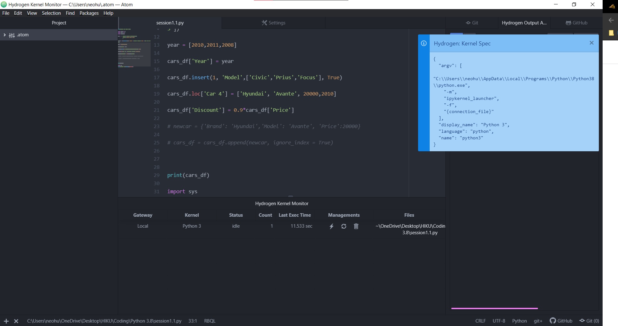 ModuleNotFoundError · Issue #2052 · nteract/hydrogen · GitHub