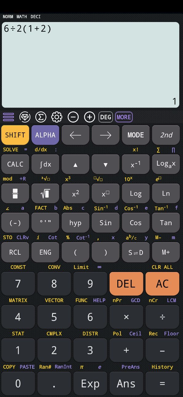 scientifc calculator order of operations is wrong · Issue #1436 · microsoft/calculator · GitHub