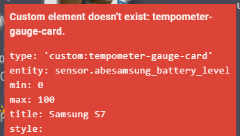 Custom element doesn´t exist · Issue #28 · SNoof85/lovelace-tempometer-gauge-card-deprecated ...