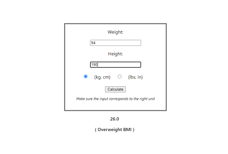 GitHub - andrstn/bmi-calculator