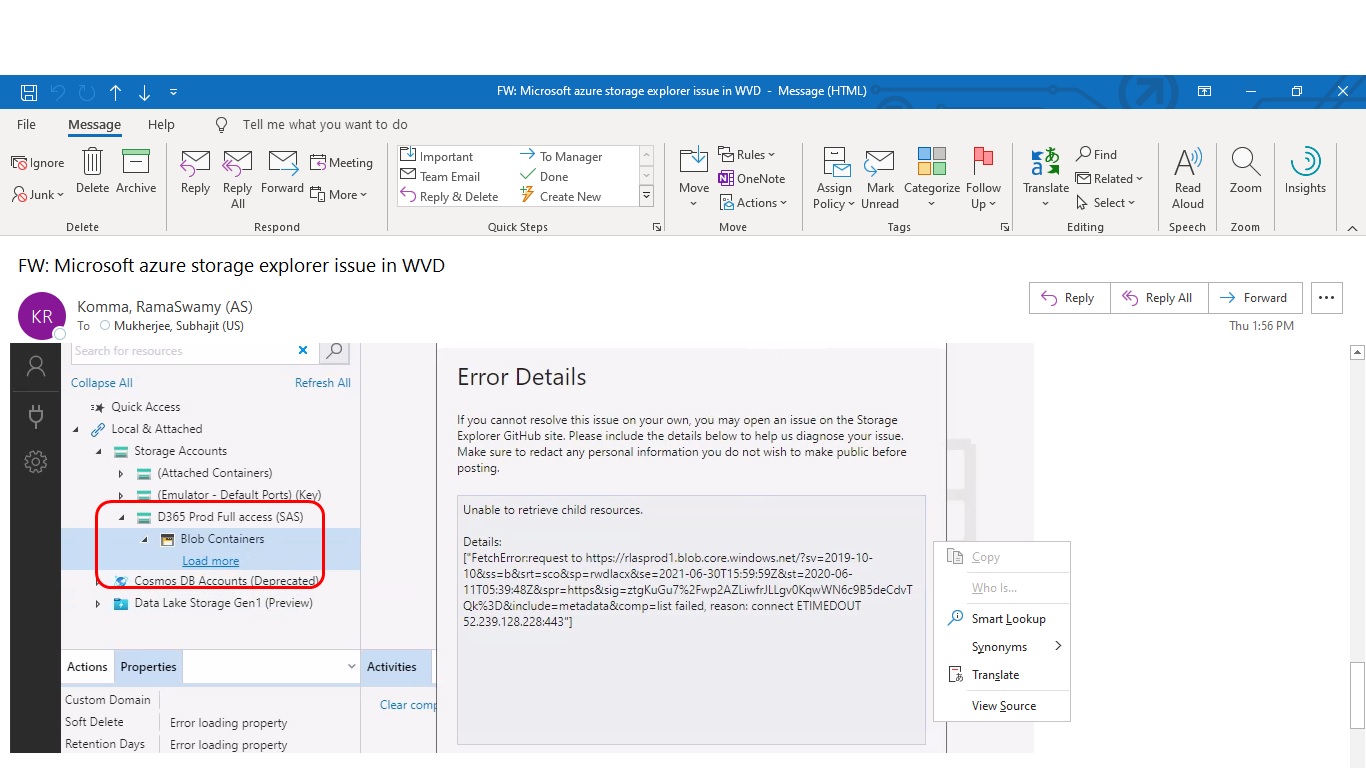 Unable to retrieve child resources · Issue #4067 · microsoft/AzureStorageExplorer · GitHub